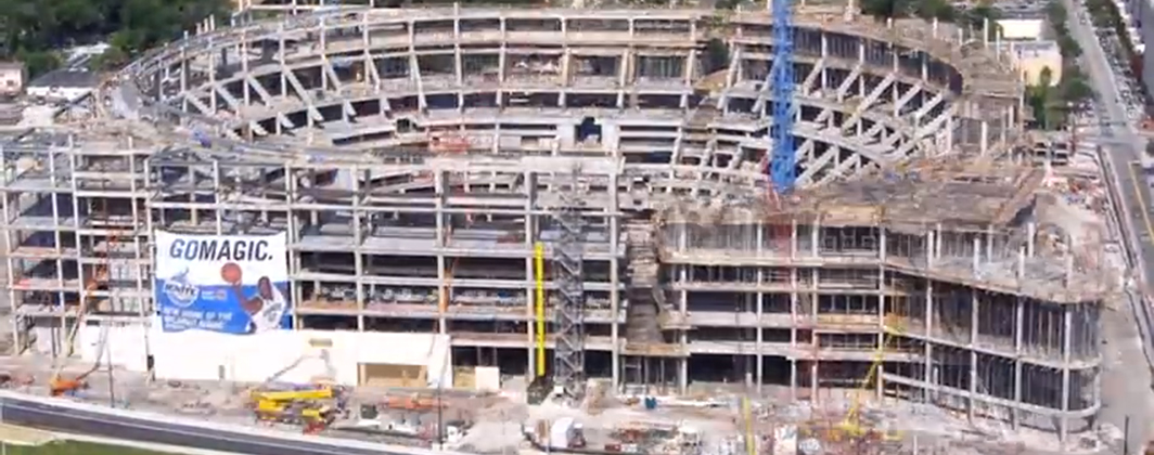 Time-Lapse of the Orlando Magic Amway Center Construction